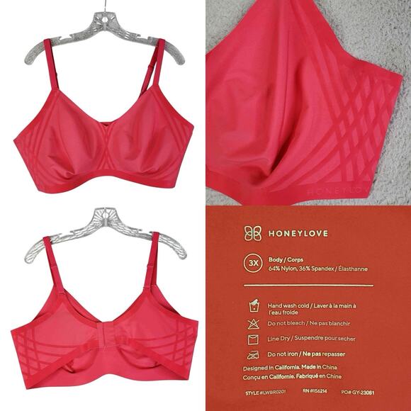 Honeylove Intimates Sleepwear Honeylove Bra 3x 44dd Ddd